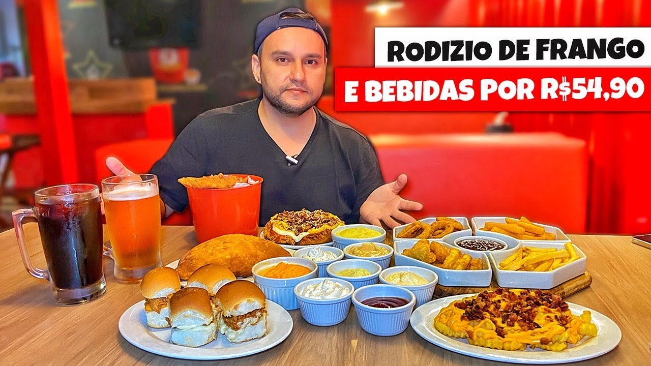 RODÍZIO DE FRANGO FRITO + ENTRADINHAS E BEBIDAS A VONTADE POR R$54,90 ...