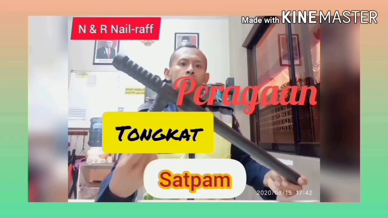 Peragaan tongkat security, senam tongkat, acara satpam, tutorial satpam ...