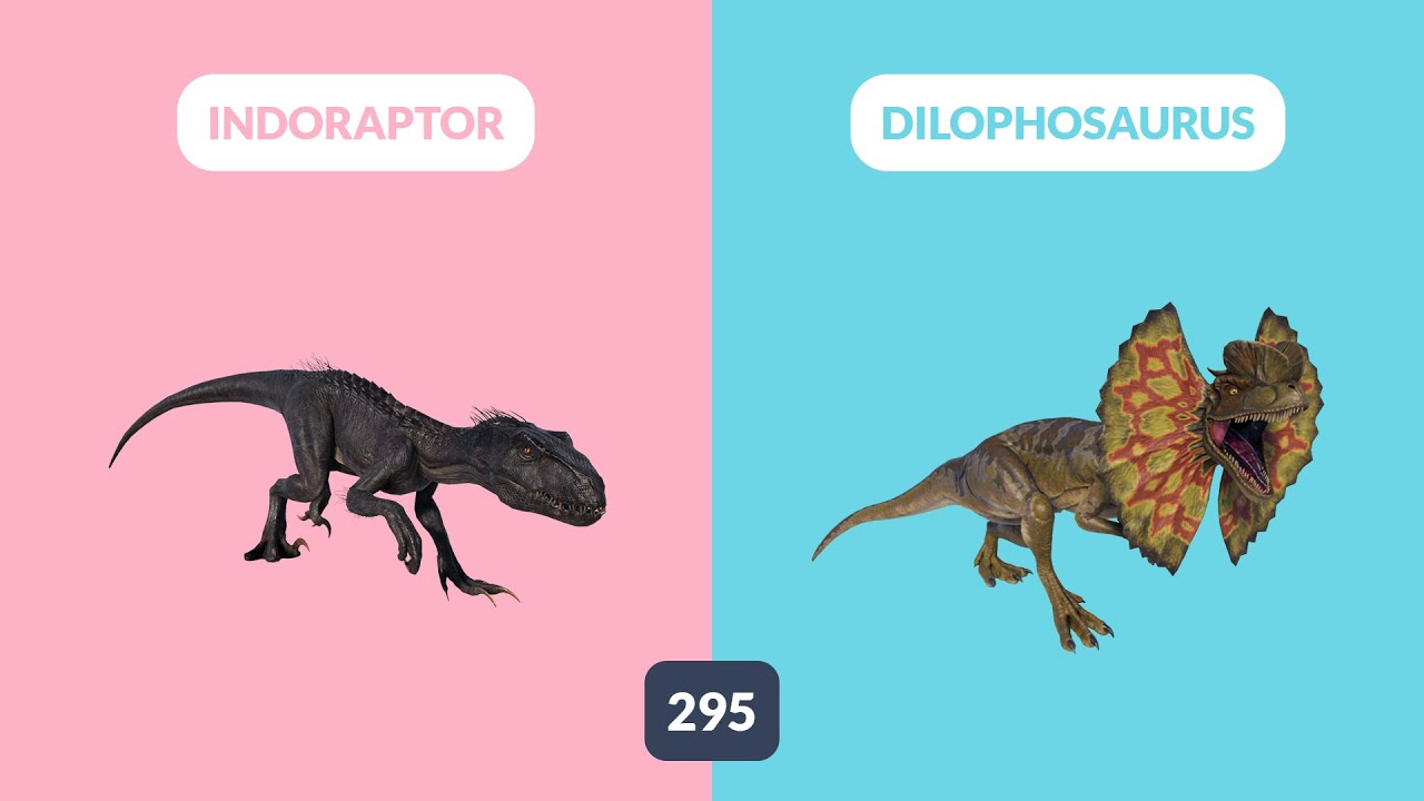 Dinosaur & Card - Let's Play With Dinosaur! Indoraptor, Dilophosaurus ...