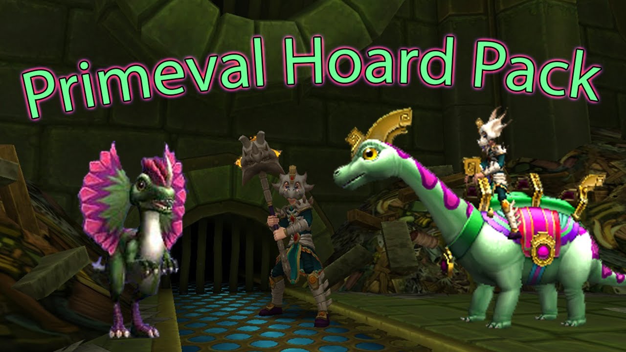 Wizard101 Primeval Hoard Pack Opening! - YouTube