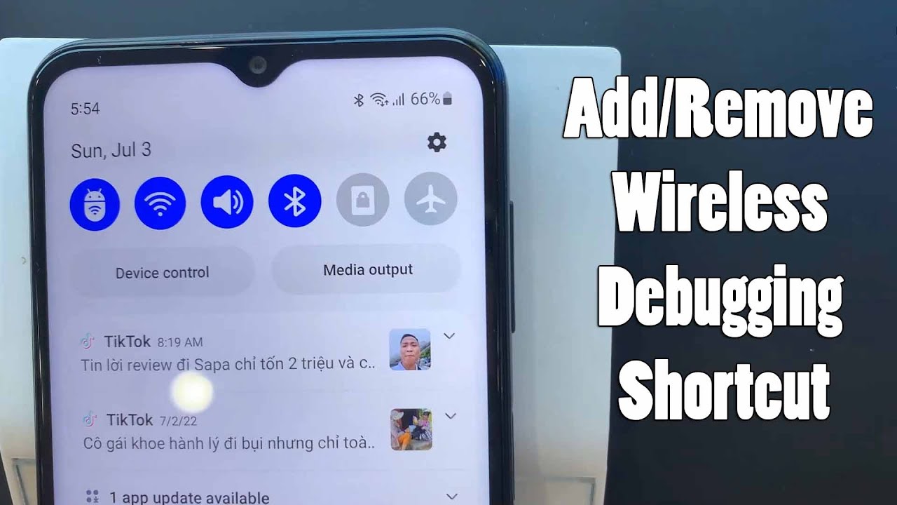 Samsung Galaxy A13: How to Add/Remove Wireless Debugging Shortcut - YouTube