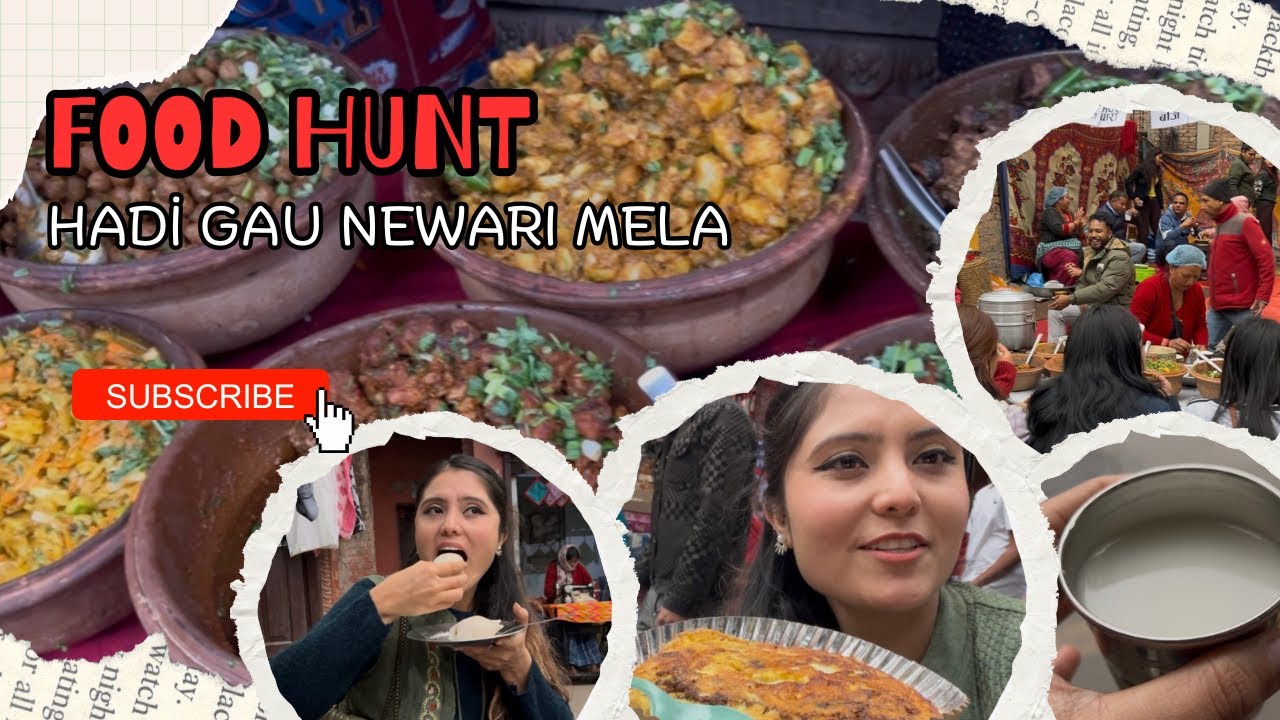 HADİ GAU NEWARI FOOD MELA { FOOD HUNT } - YouTube