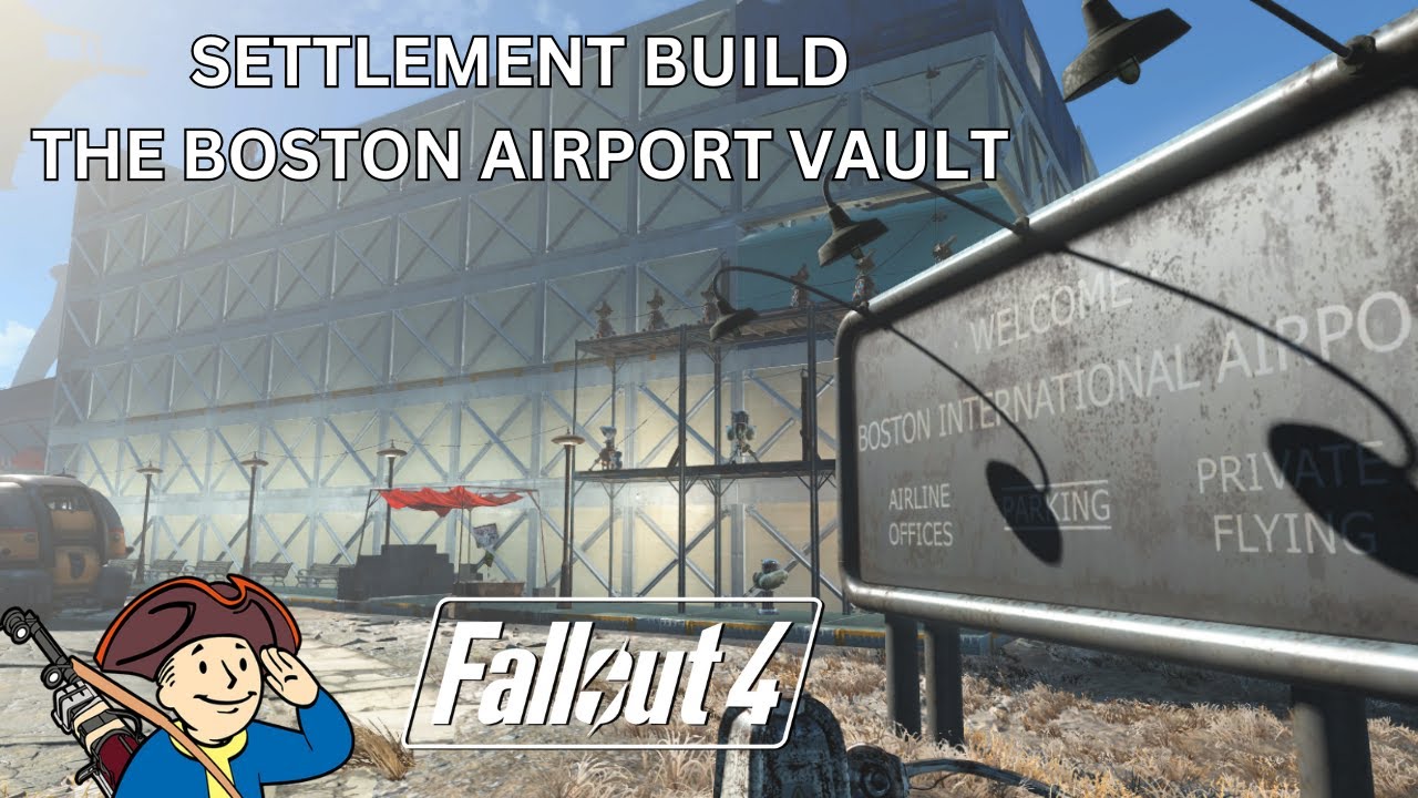 Settlement Build Boston Airport Vault The Story of Fallout 4 Part 177 ...