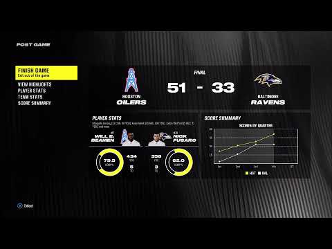 Oilers vs. Ravens - YouTube