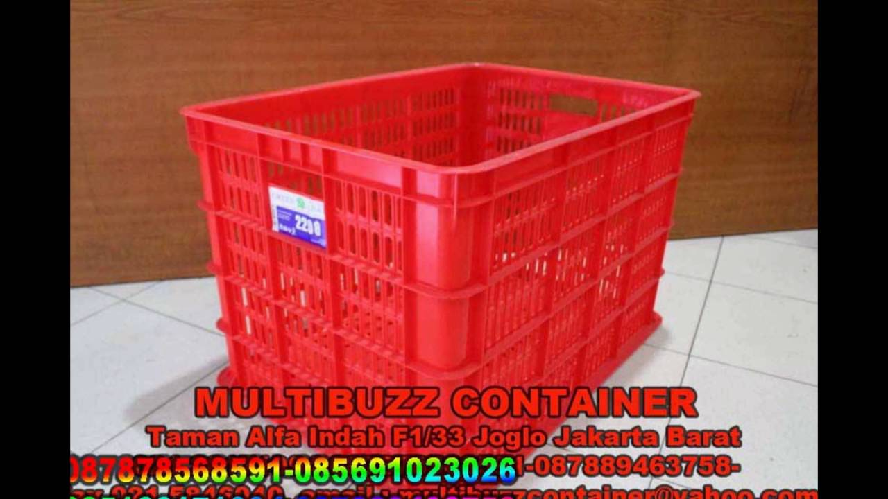 keranjang plastik multibuzz container - YouTube