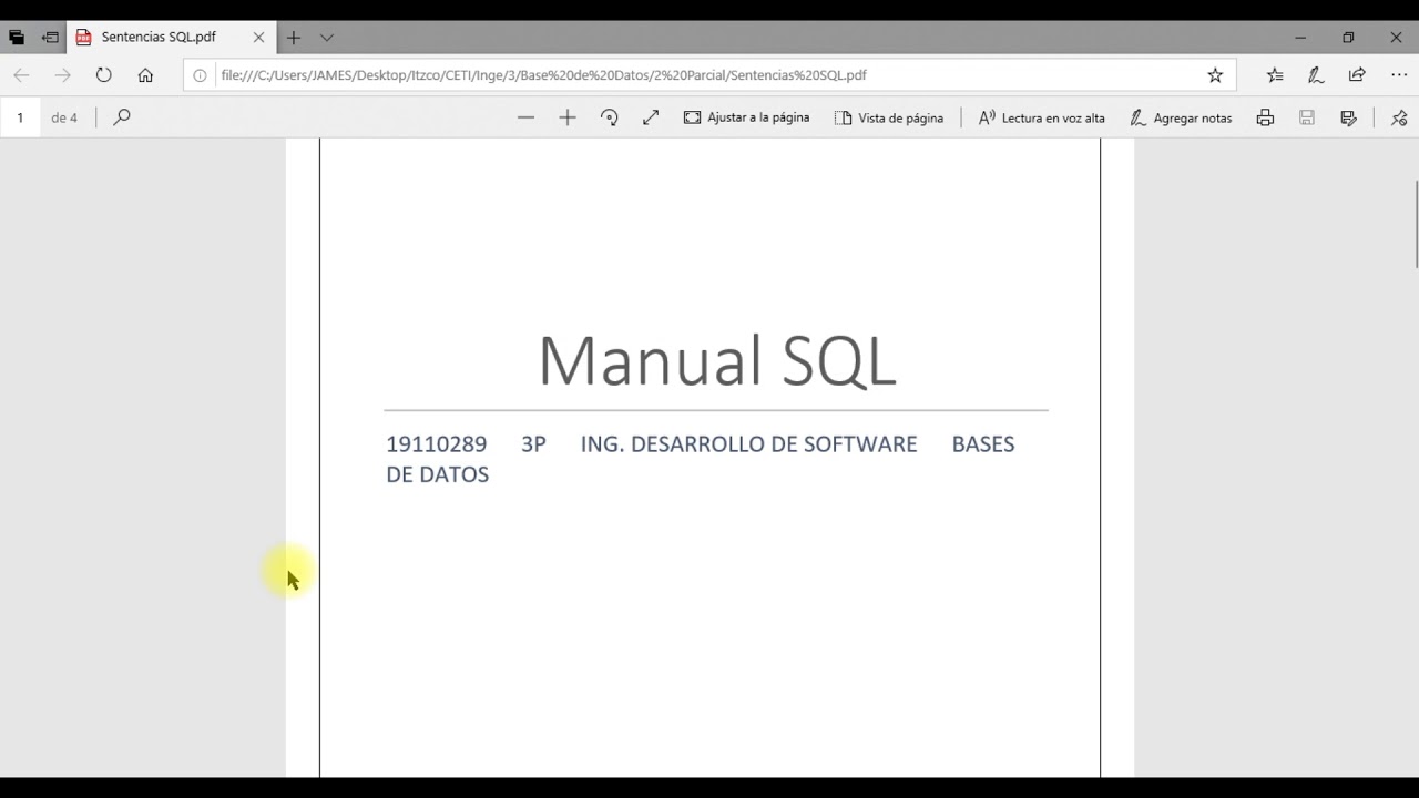 Sentencias SQL primera parte - YouTube