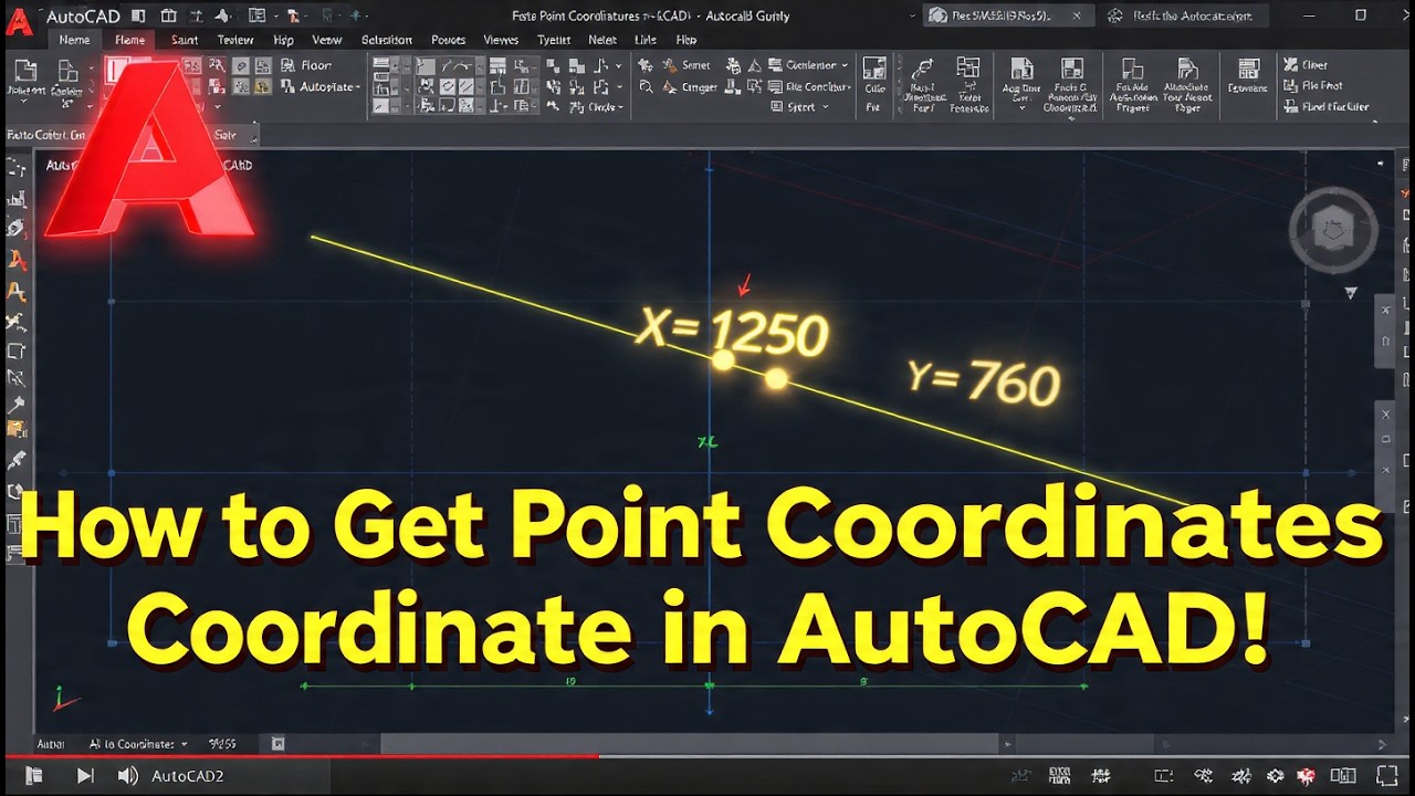 how to get point coordinates in autocad - YouTube