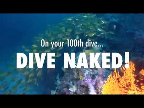100th dive = dive without shorts! Shot at Richelieu Rock, Thailand with ...