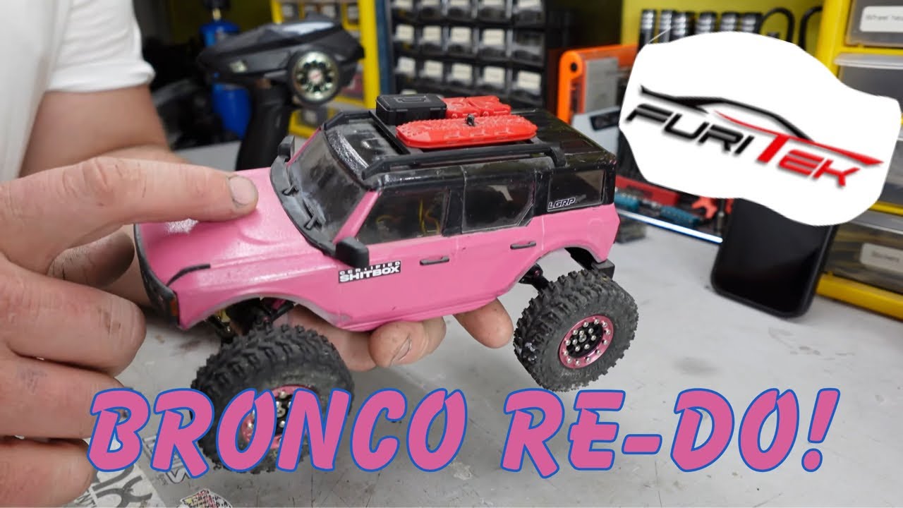 The PINK SCX24 Bronco REVAMP! Furitek motor/ESC upgrade! - YouTube