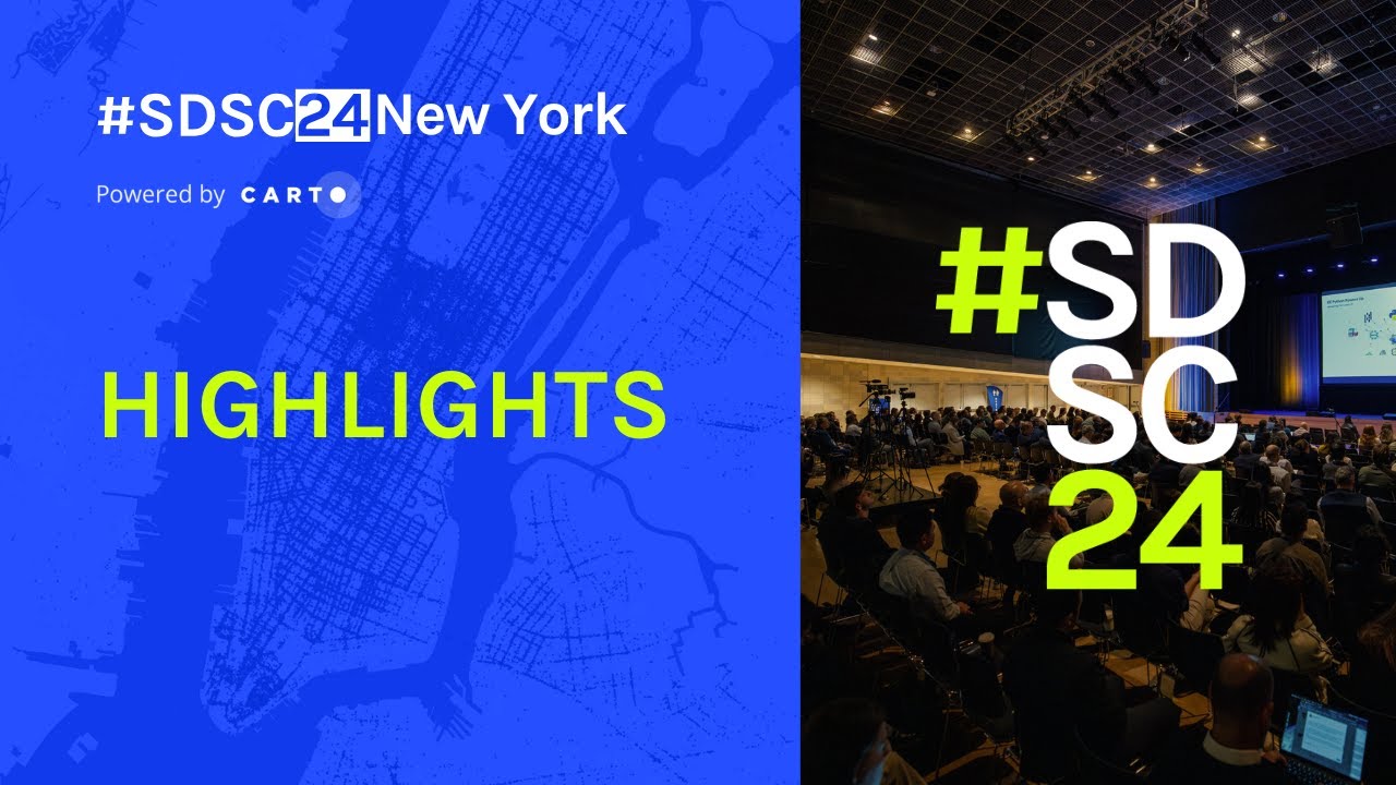 Spatial Data Science Conference 2024 #SDSC24 New York – Highlights Reel - YouTube