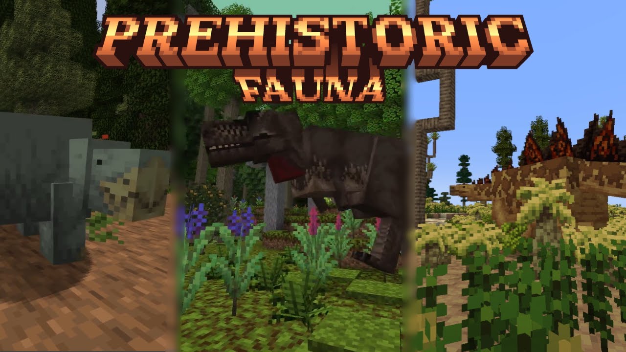 Prehistoric Fauna | Minecraft Mod Showcase (1.20.1) - YouTube