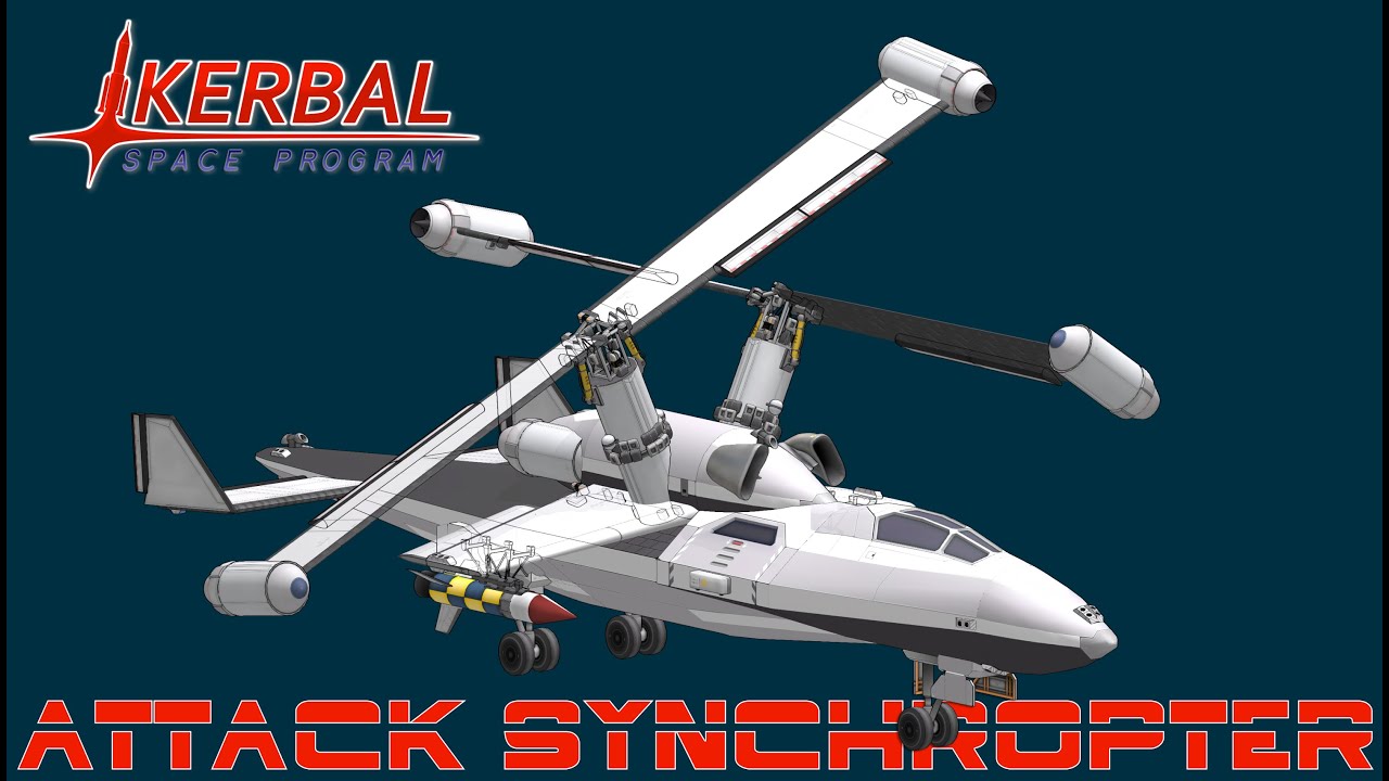 A Tribute to AIRWOLF - Kerbal Space Program Attack Synchropter - YouTube