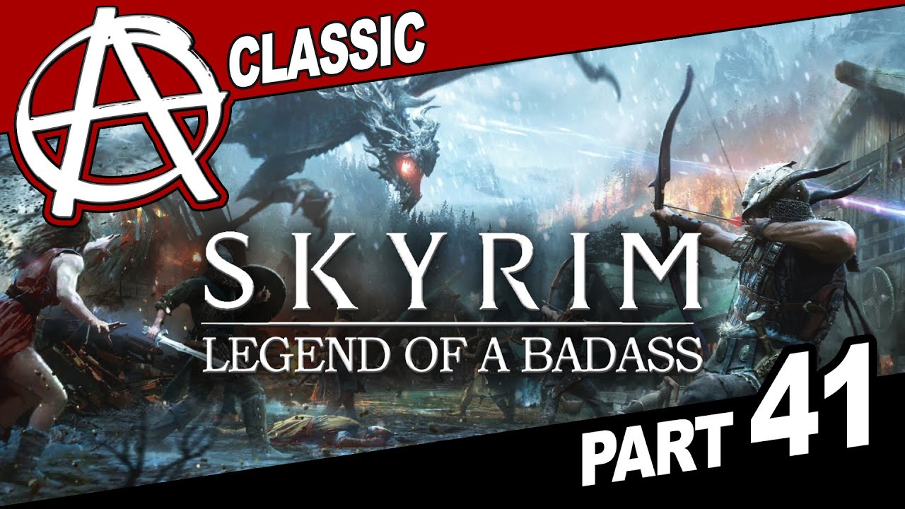 Skyrim: Legend of a Badass! Ep 41 - Troll vs Werewolf! - YouTube
