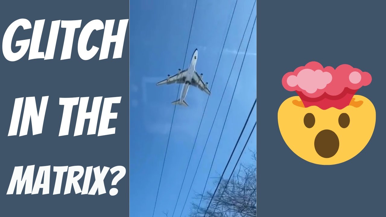 Plane glitch in mid air. Matrix? - YouTube