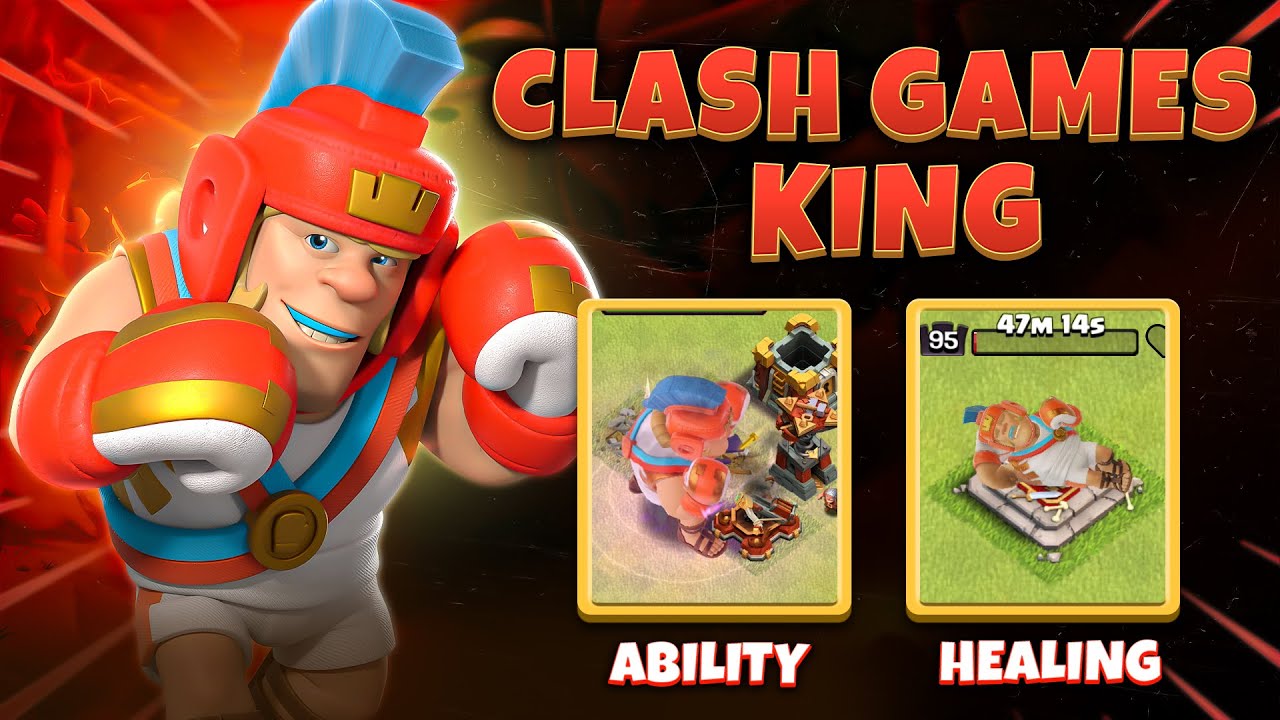 Clash Games King Skin Animation in Clash of Clans - YouTube