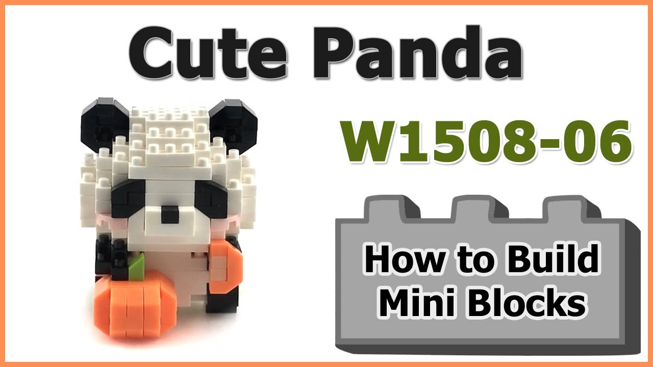 How to Build Mini Blocks Panda W1508-06 Review Instructions ...