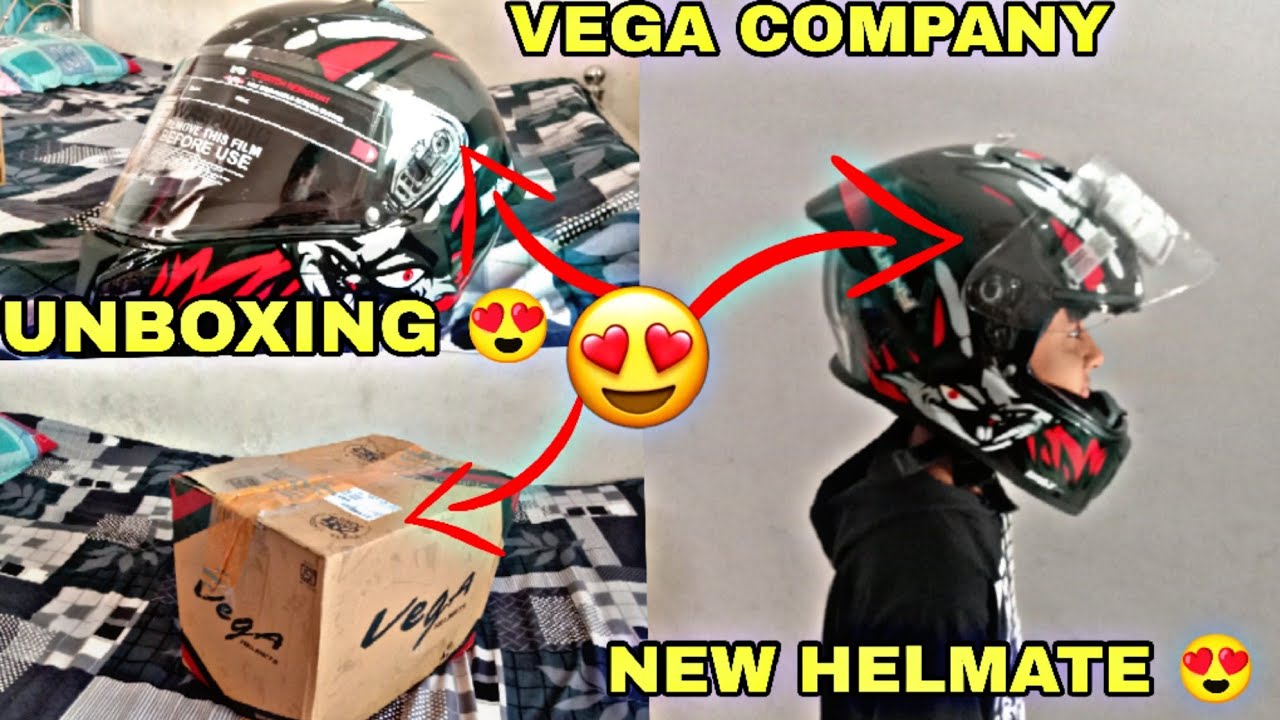 NEW HELMATE 😍 VEGA COMPANY 💪 BEST QUALITY HELMATE 💪😍#vlog #unboxing ...