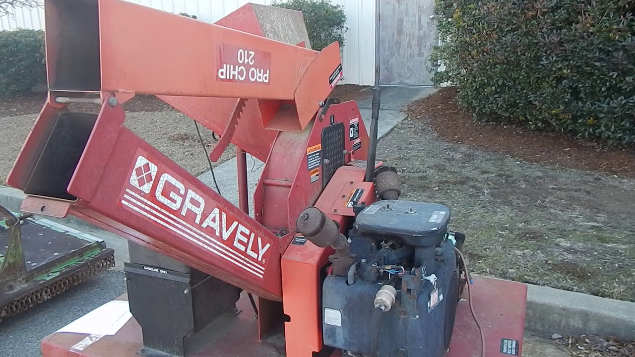 GovDeals: Gravely Pro Chip 210 (Gasoline) - YouTube