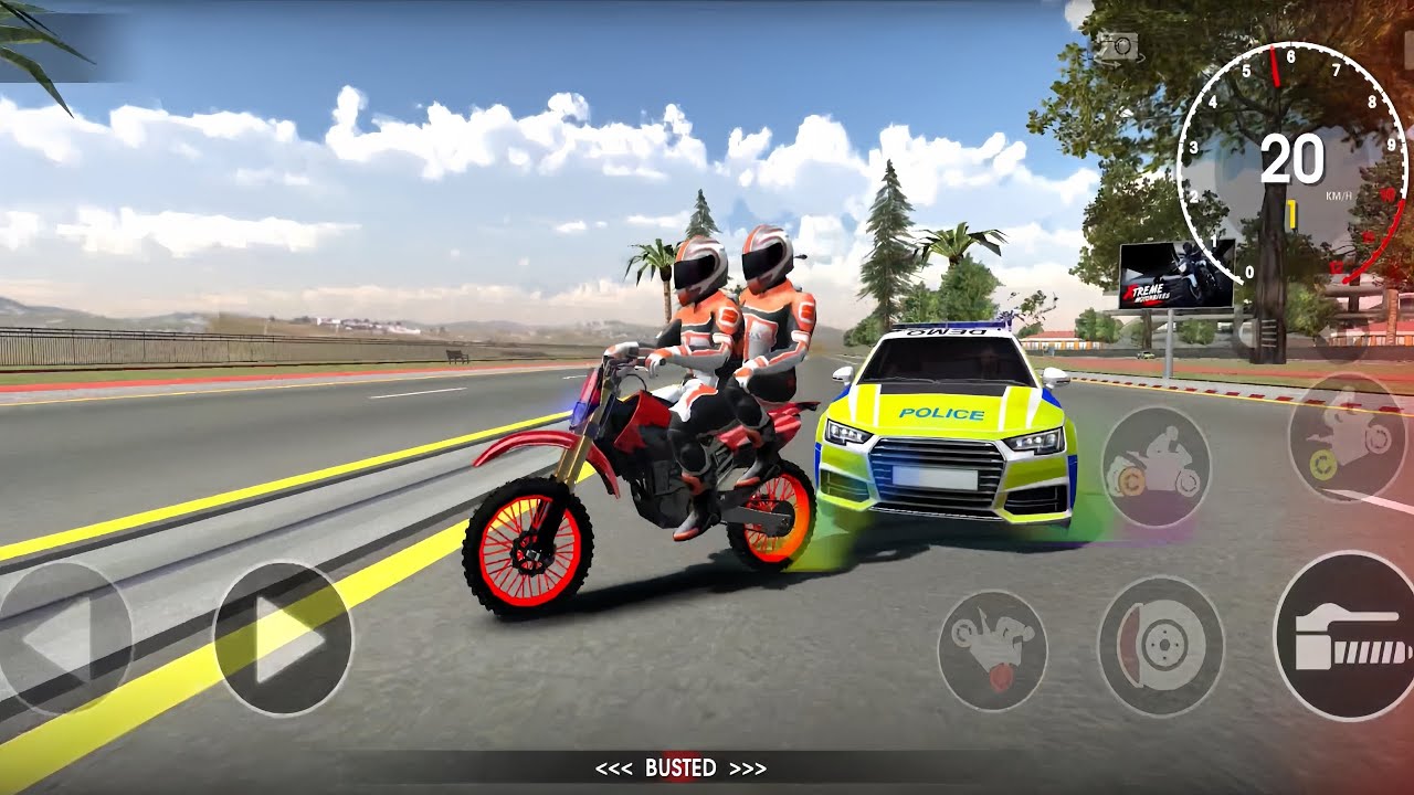 Xtreme Motorbike 2 Player City Police Racing Motorcycle Stunt Bike 3D ...