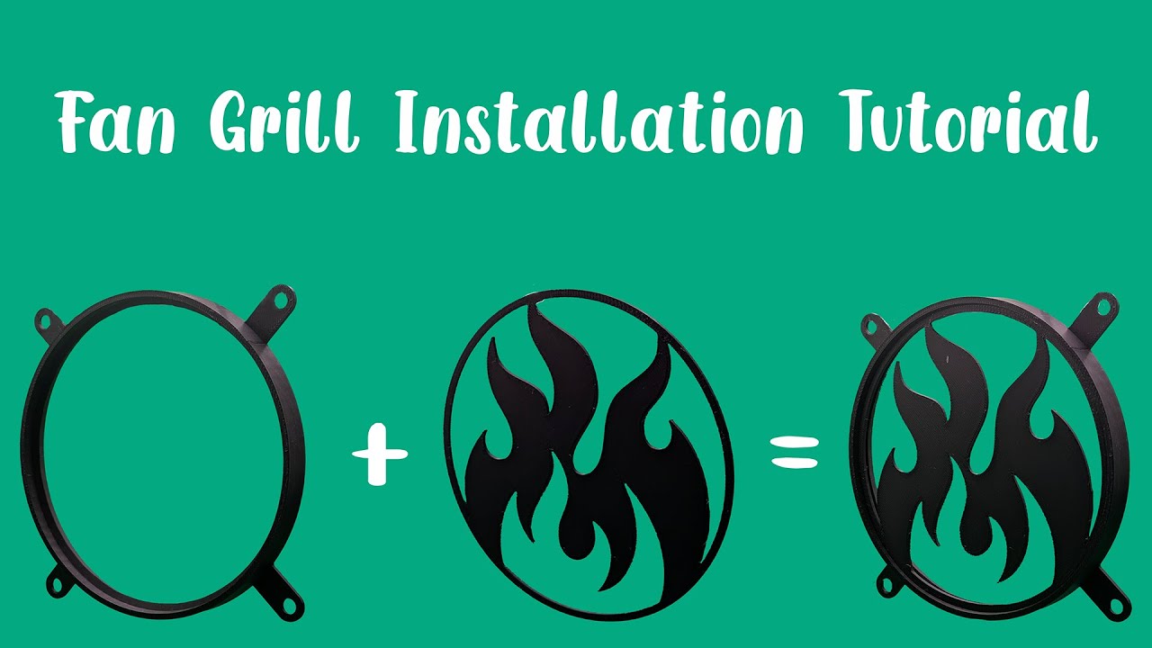 Custom Fan Grill Installation - YouTube