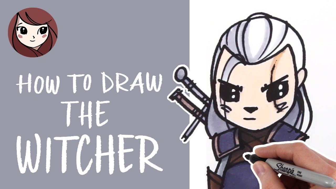 How To Draw The Witcher | Geralt of Rivia - YouTube