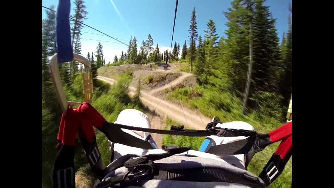 Zip Lining at Whitefish Mountain Resort, Montana - YouTube