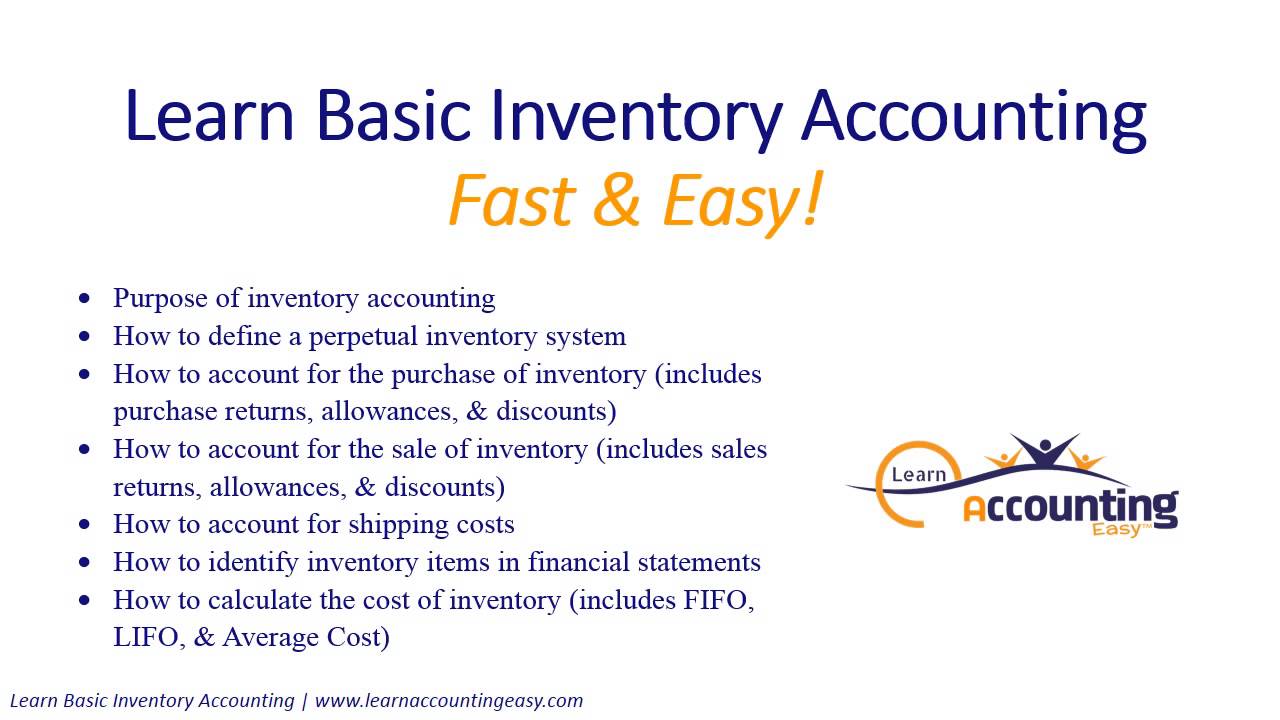 Learn Basic Inventory Accounting - Course Intro - YouTube