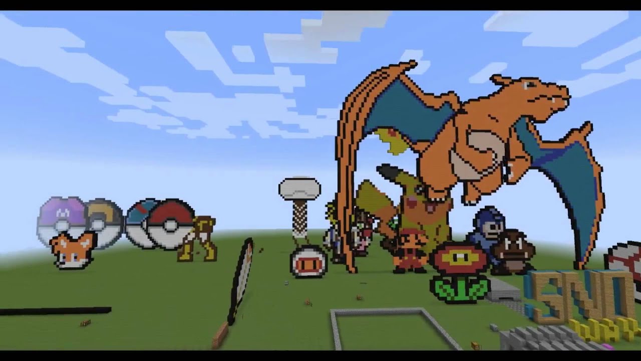 Minecraft Pixel Art Computer