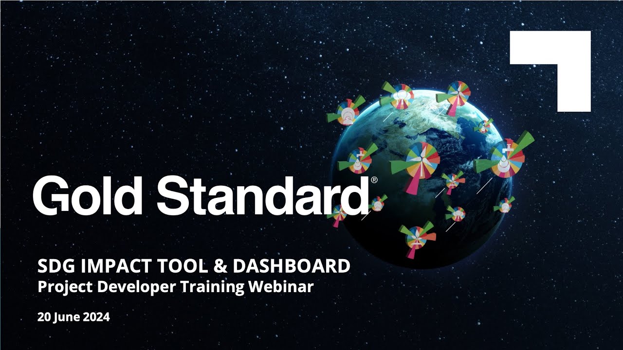SDG Impact Tool & Dashboard Webinar for Project Developers - YouTube