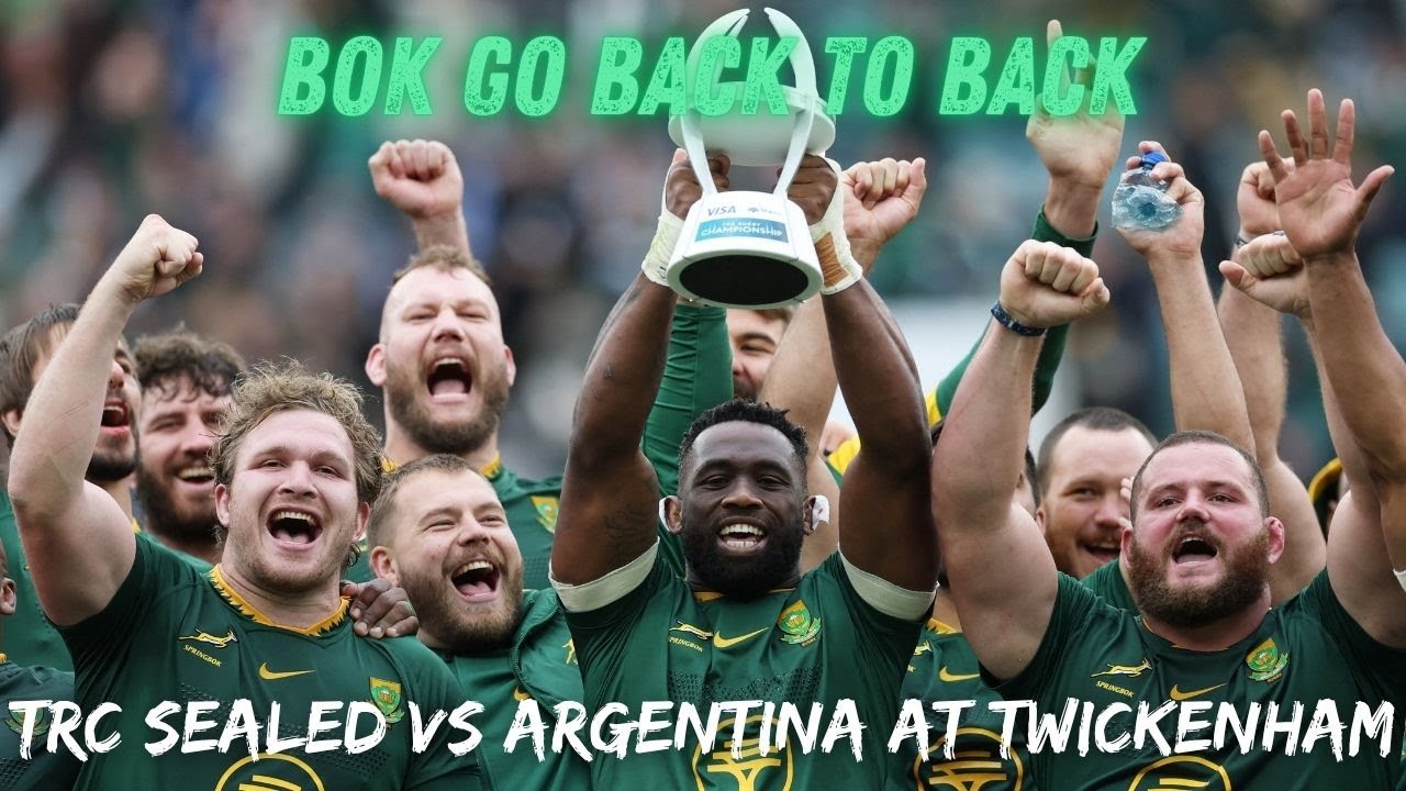 Springboks Go Back-to-Back! 🇿🇦 Rugby Champs at Twickenham | Moodie ...