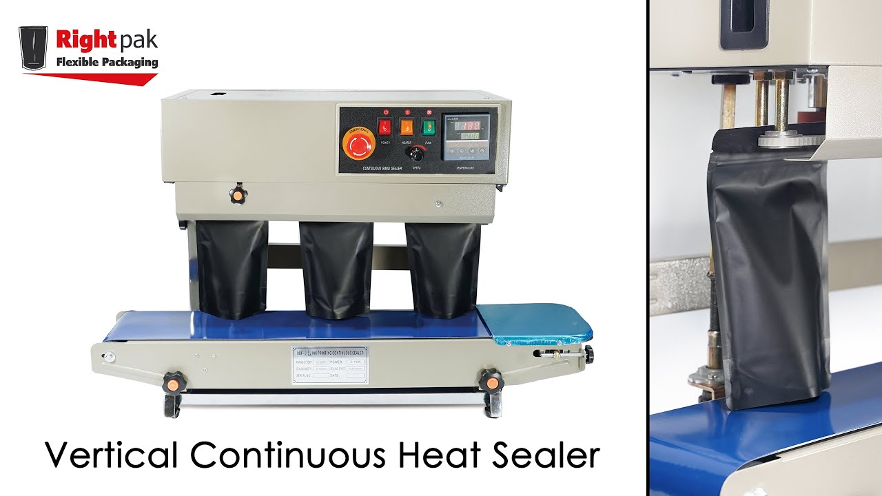 Vertical Continuous Heat Sealer - YouTube