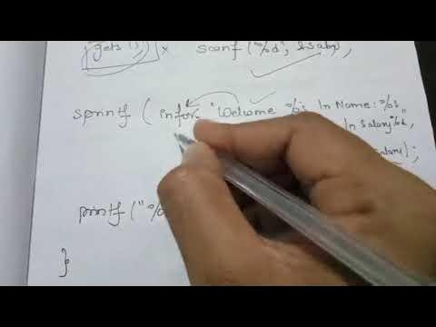 sprintf(); function in C - YouTube