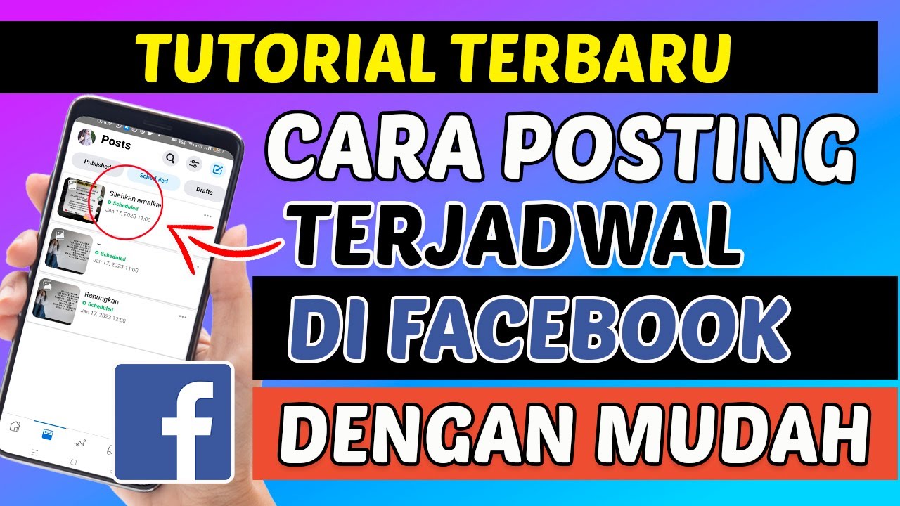 2 Cara Posting Foto Di Facebook Terjadwal Otomatis - YouTube