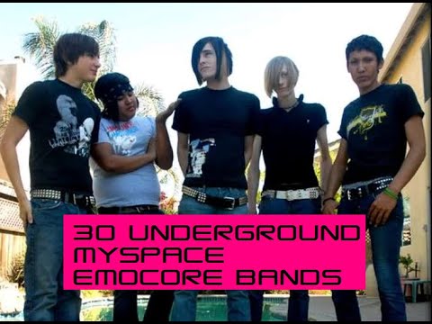 30 UNDERGROUND "MYSPACE" EMOCORE BANDS - YouTube