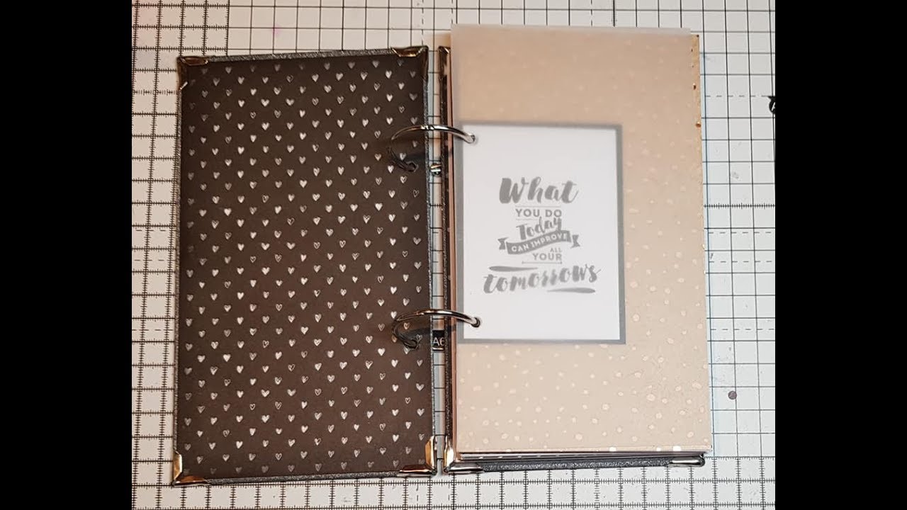 Book ring journal album - YouTube