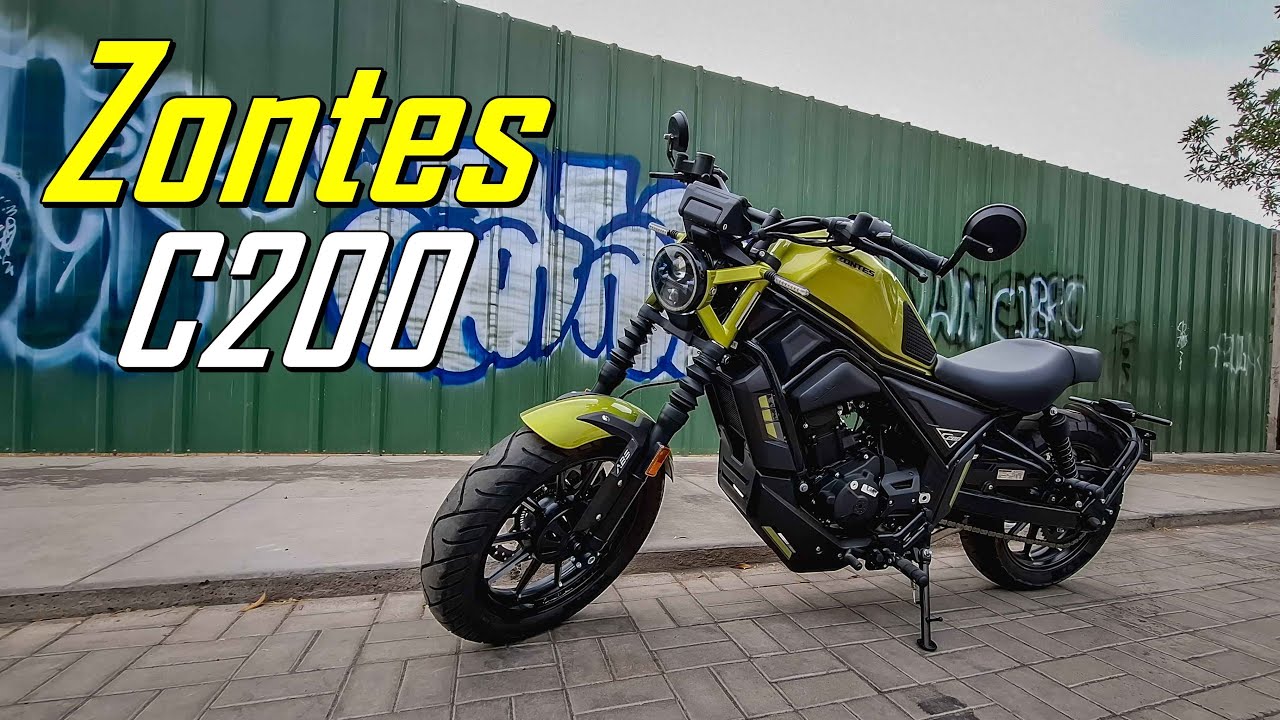 Probé la nueva moto Custom de Zontes | Zontes C200 | ¿vale la pena? 🏍️🔥 ...