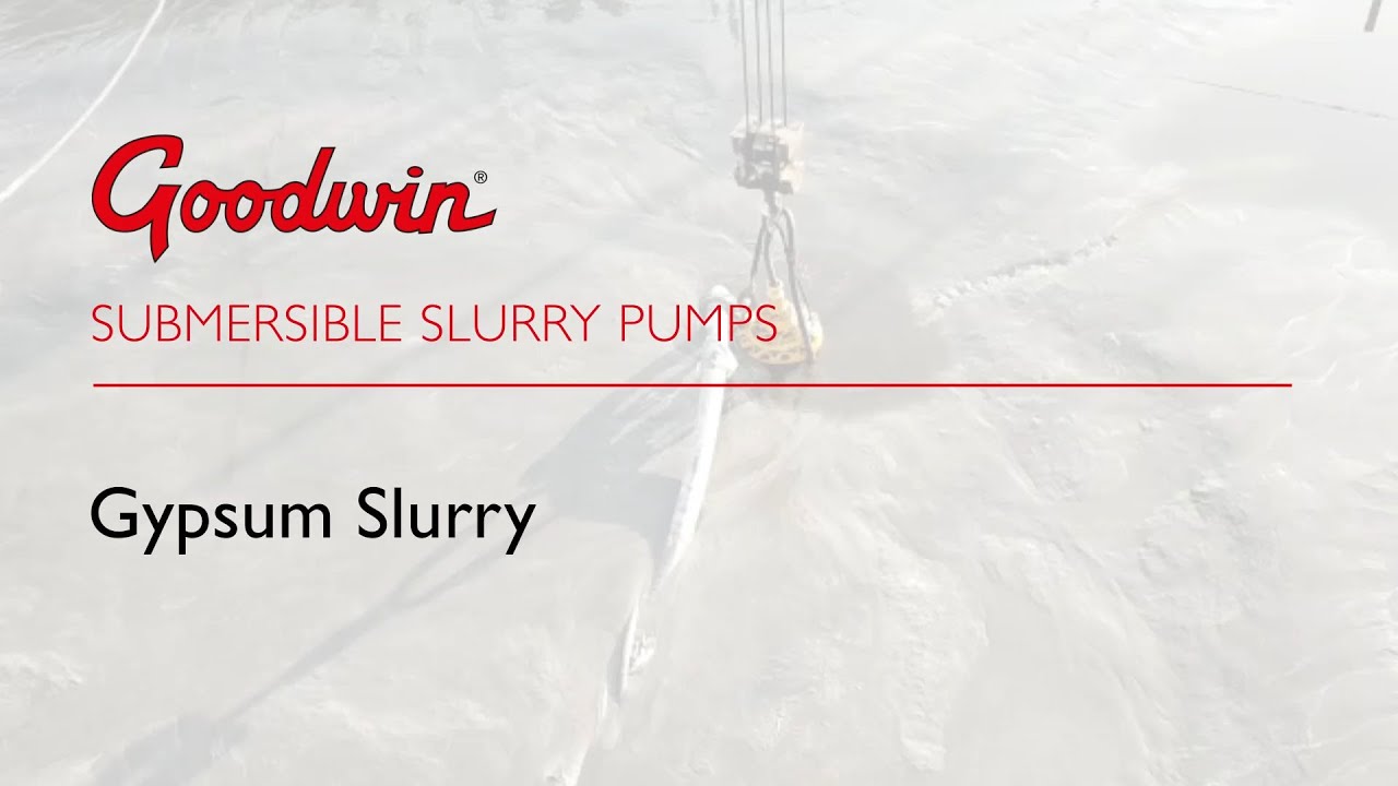 Pumping Gypsum Waste Slurry with a Goodwin Submersible Slurry Pump ...