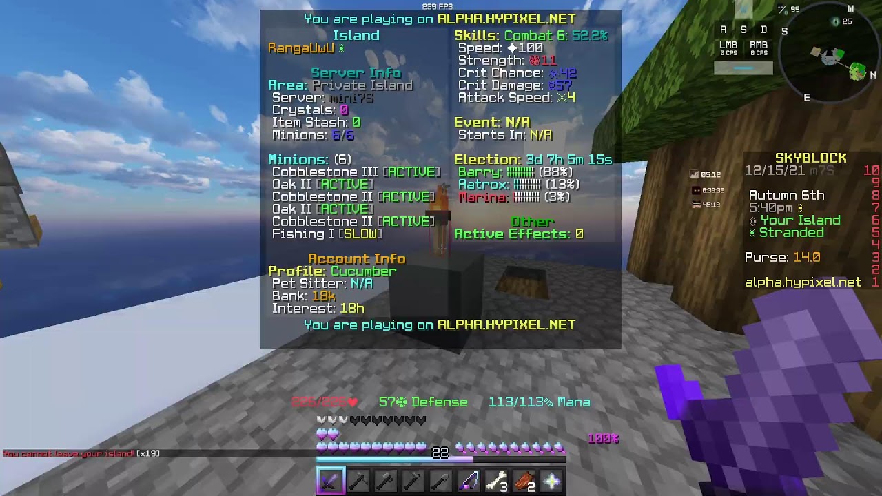 Hypixel Skyblock - Stranded (Alpha Server) - YouTube