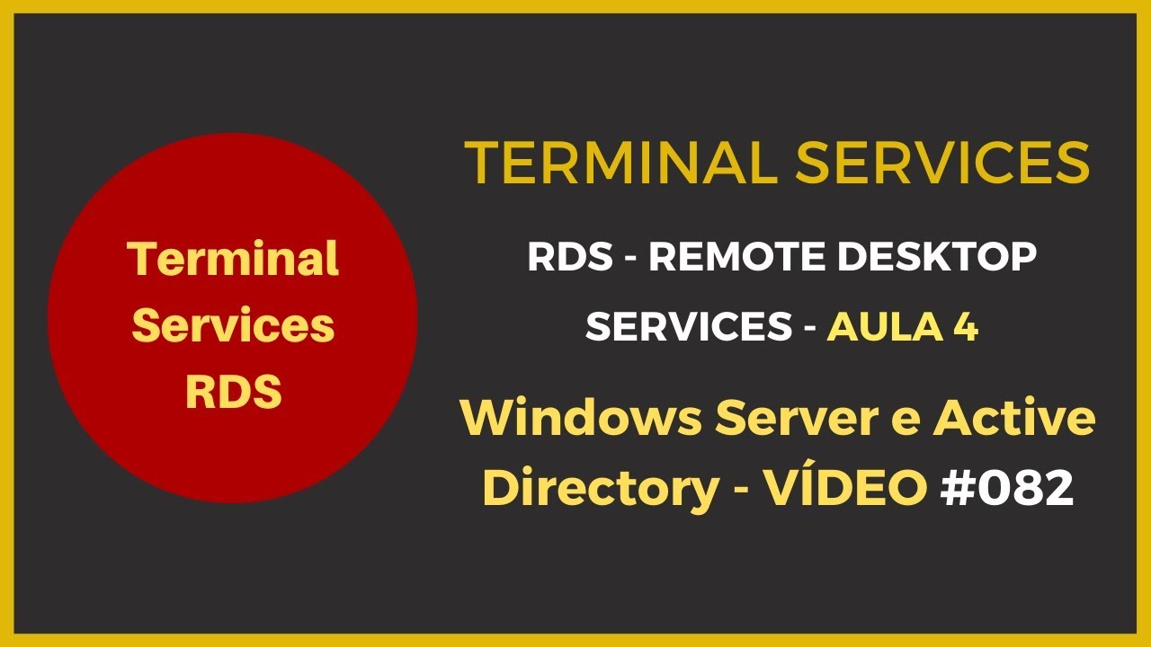 Windows Server e Active Directory - Vídeo 082 - Terminal Services e RDS ...