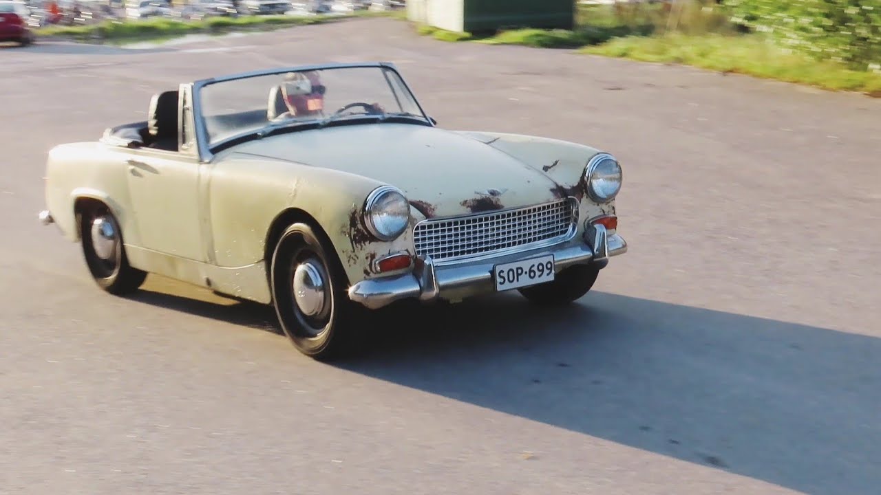 Old Austin Convertible Car On The Road #britishcars #carsounds # ...