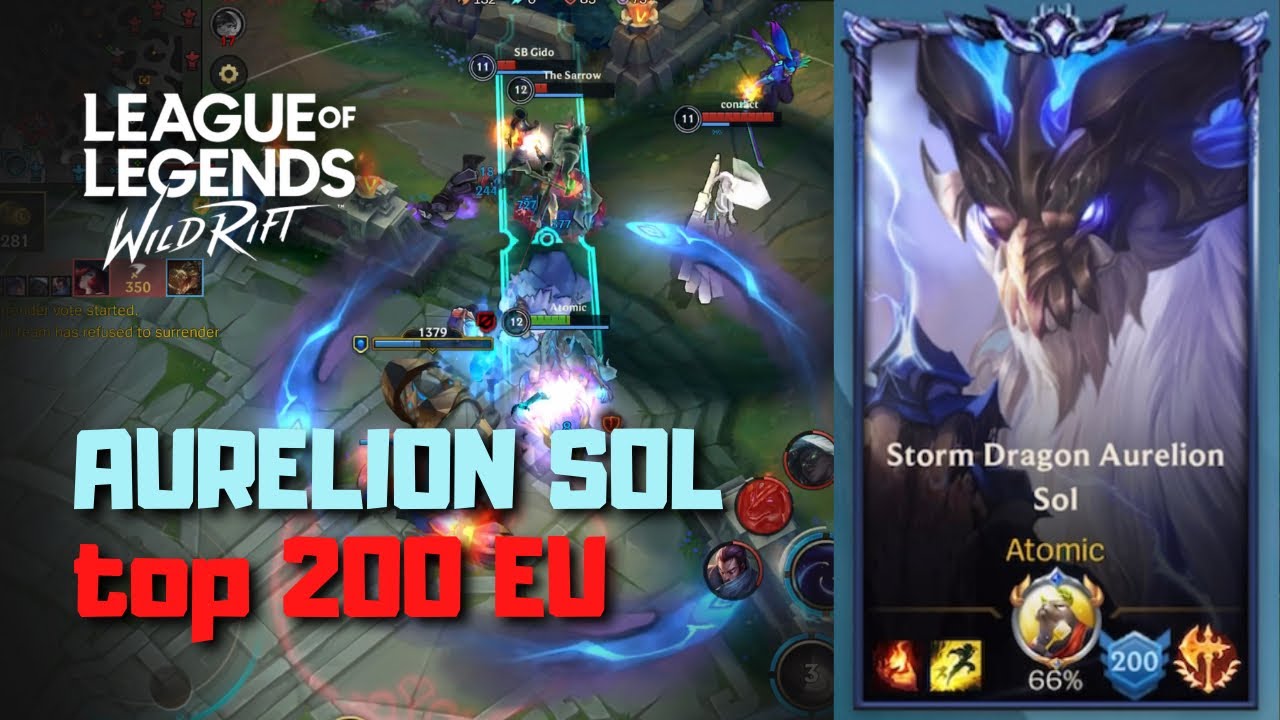 ⚛️ TOP 200 AURELION SOL GAMEPLAY | HOW TO GANK AND WIN TEAMFIGHTS ...