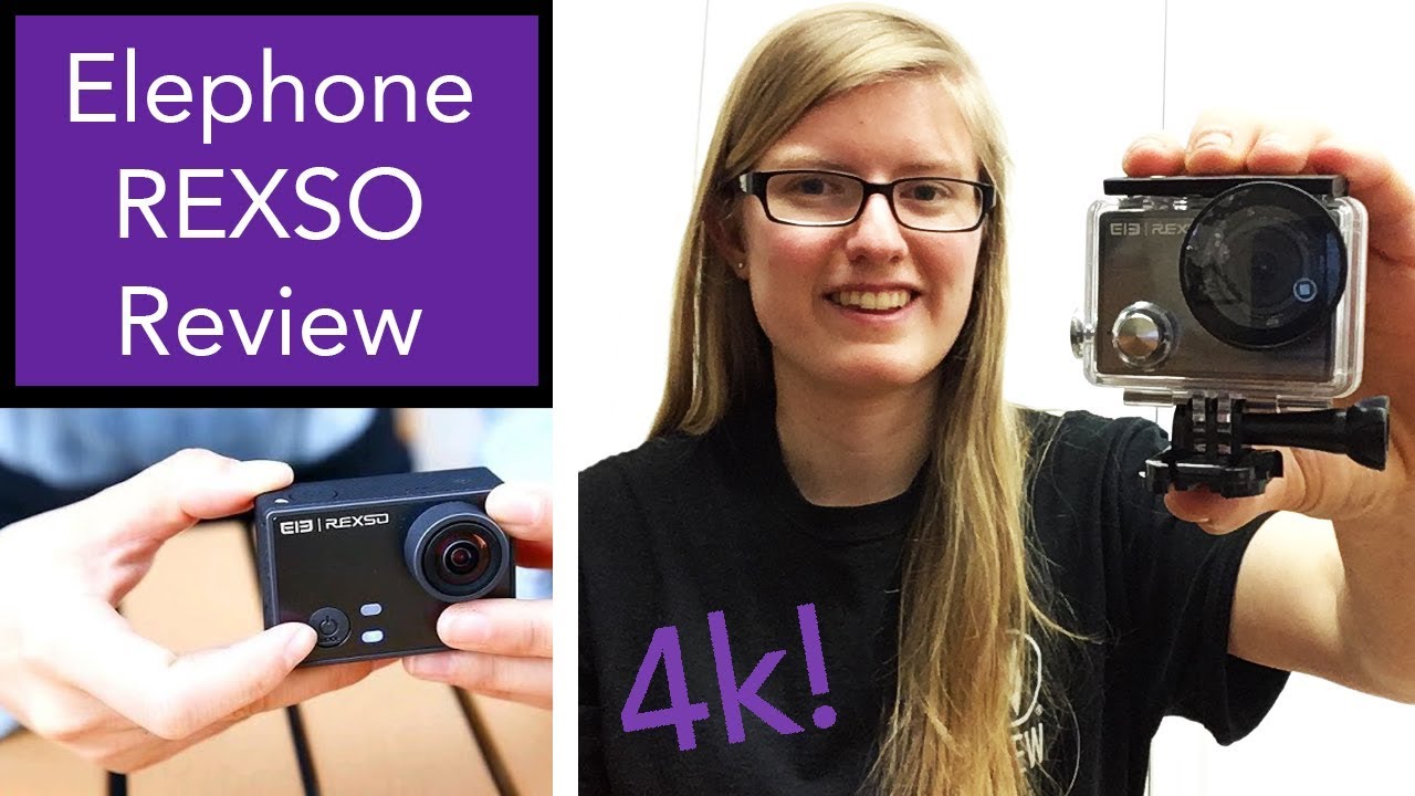 Elephant REXSO K 4k Action Camera Mini Review - Great Deal! - YouTube