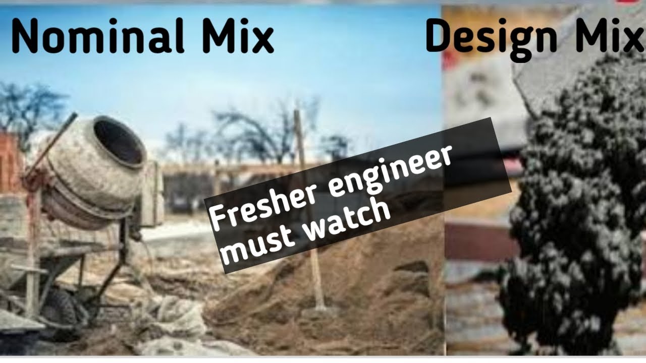What is Nominal mix and Design Mix concrete - YouTube