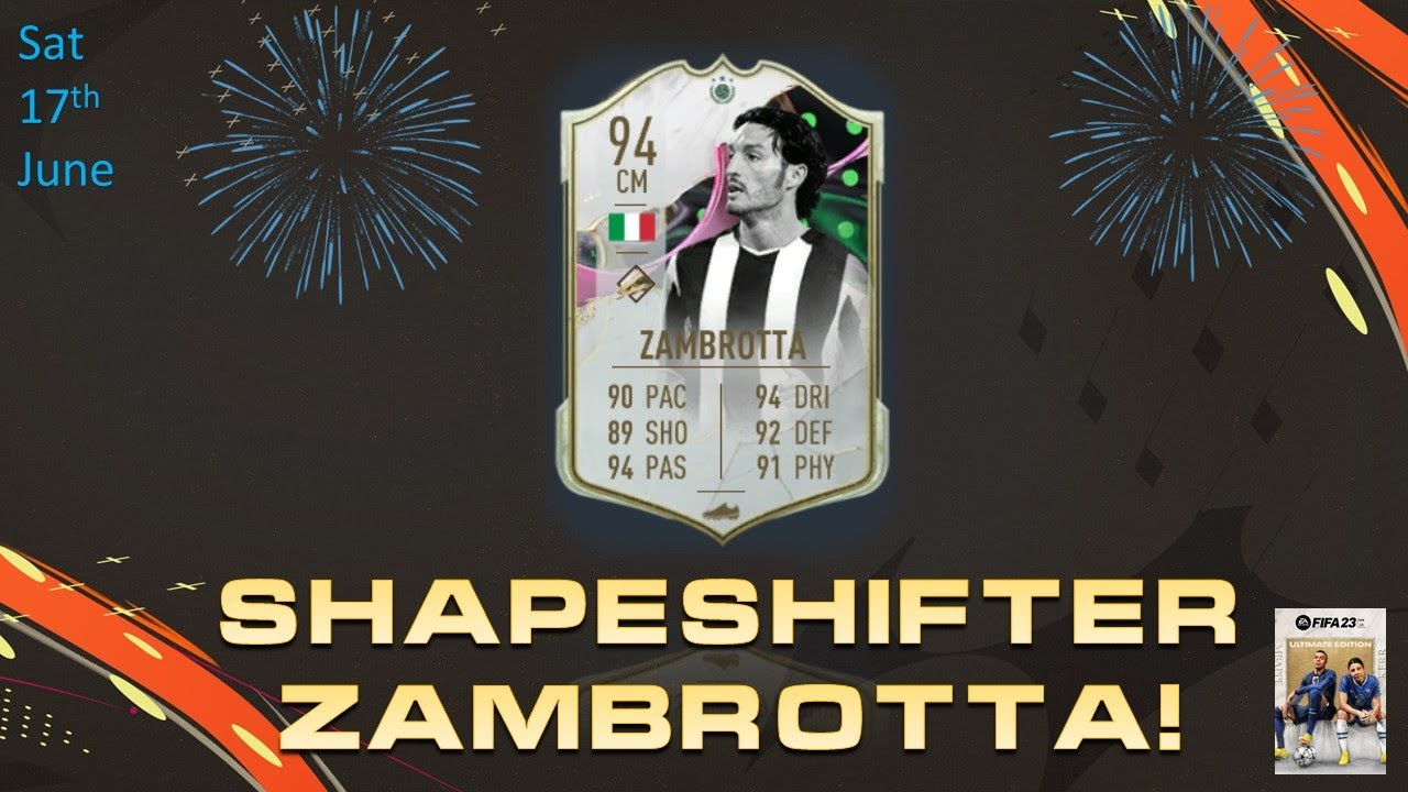 Fifa 23 | INSANE ShapeShifter Zambrotta Icon SBC! - YouTube