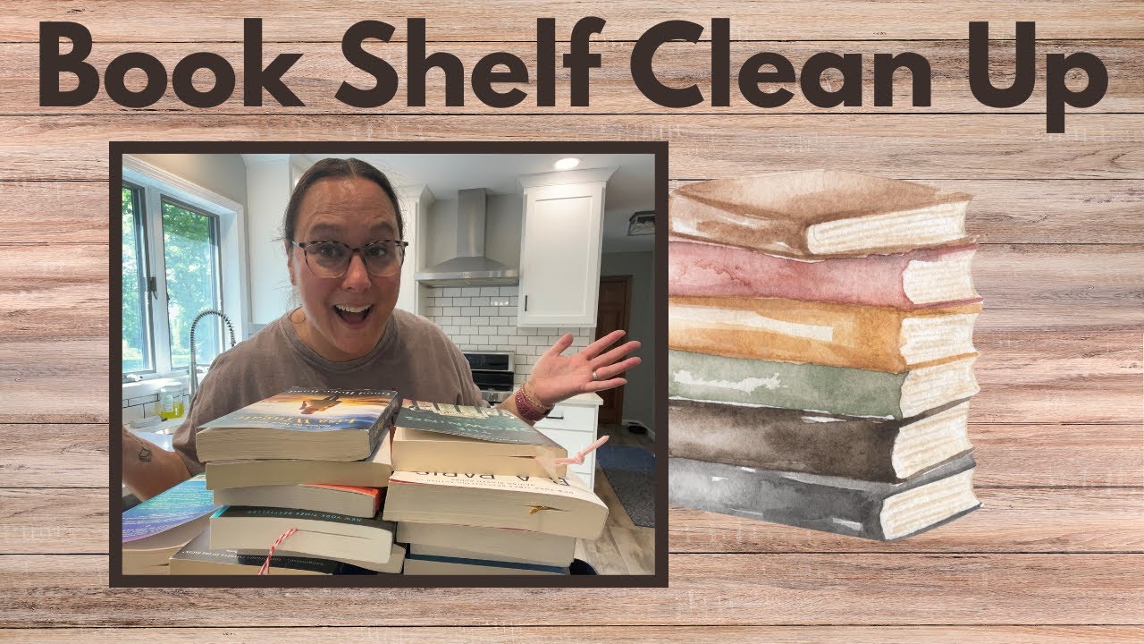 Bookshelf Clean up 🧹 - YouTube