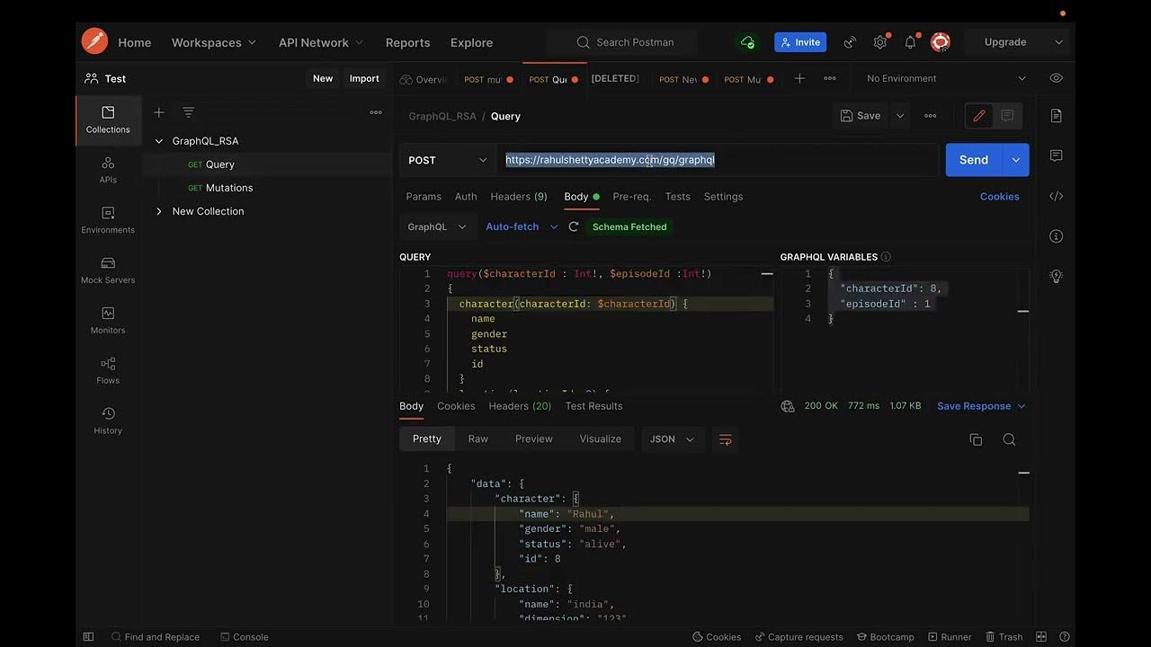Part 6 - Test Multiple GraphQL Mutations with Query variables in ...