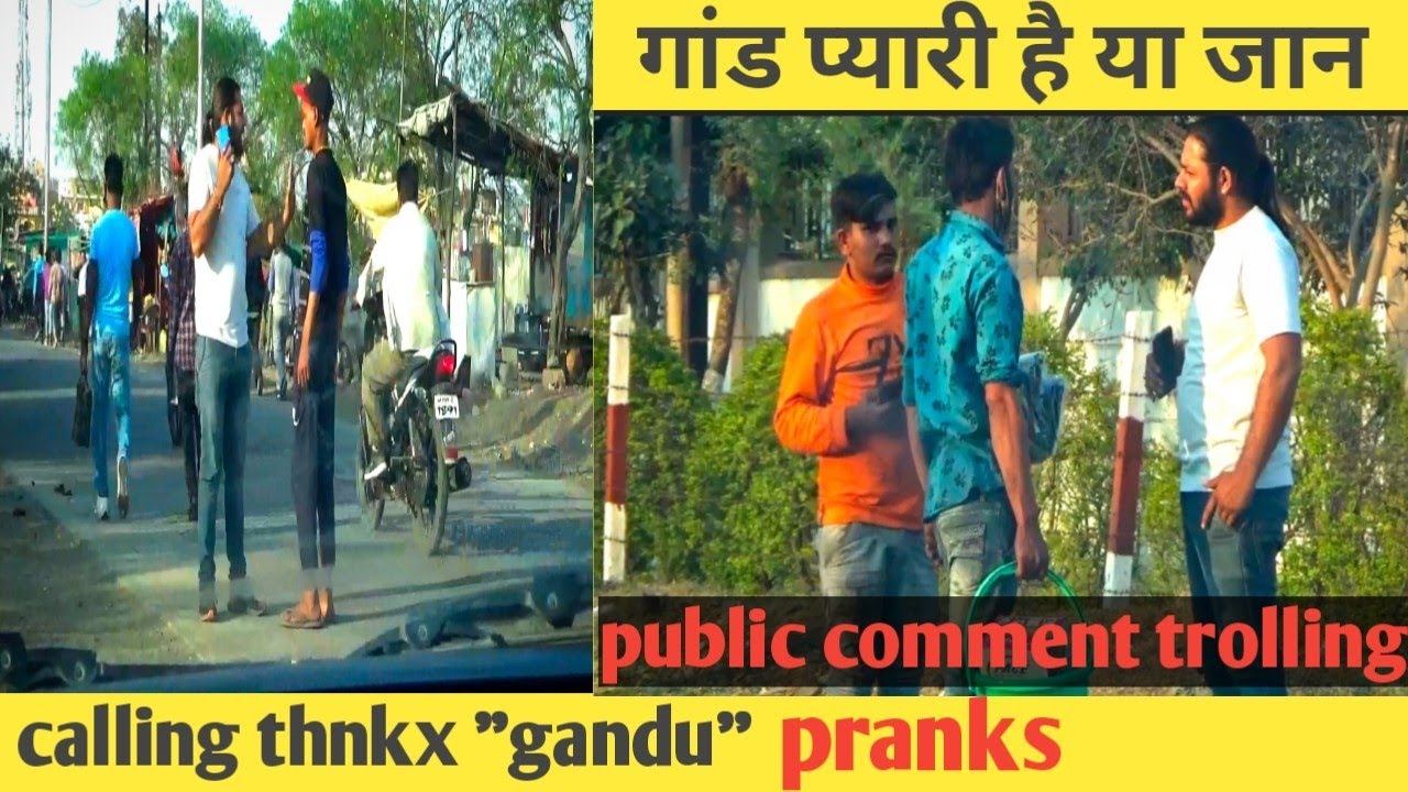 calling thankx "gaandu" prank | bestindian prankster | prank in India ...