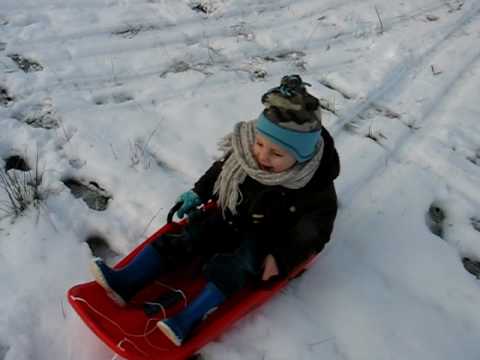 sam en jens kerst in de sneeuw 2009