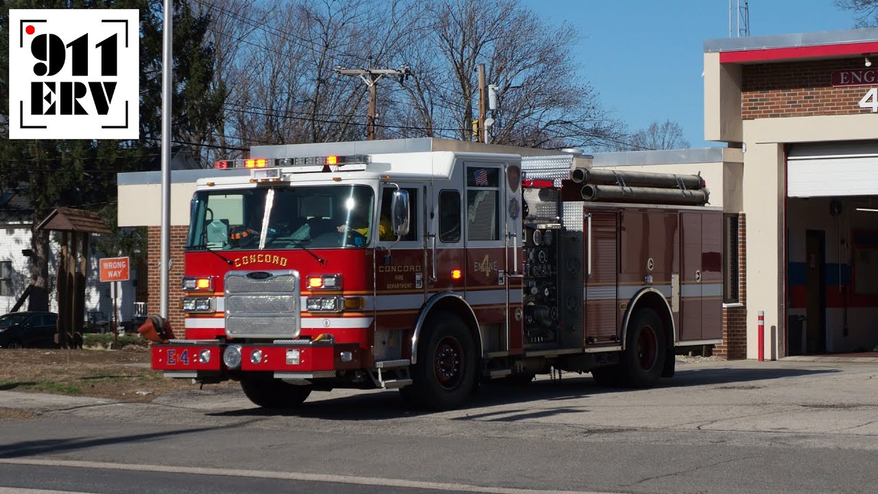 Concord Fire Truck Responding | Engine 4 - YouTube
