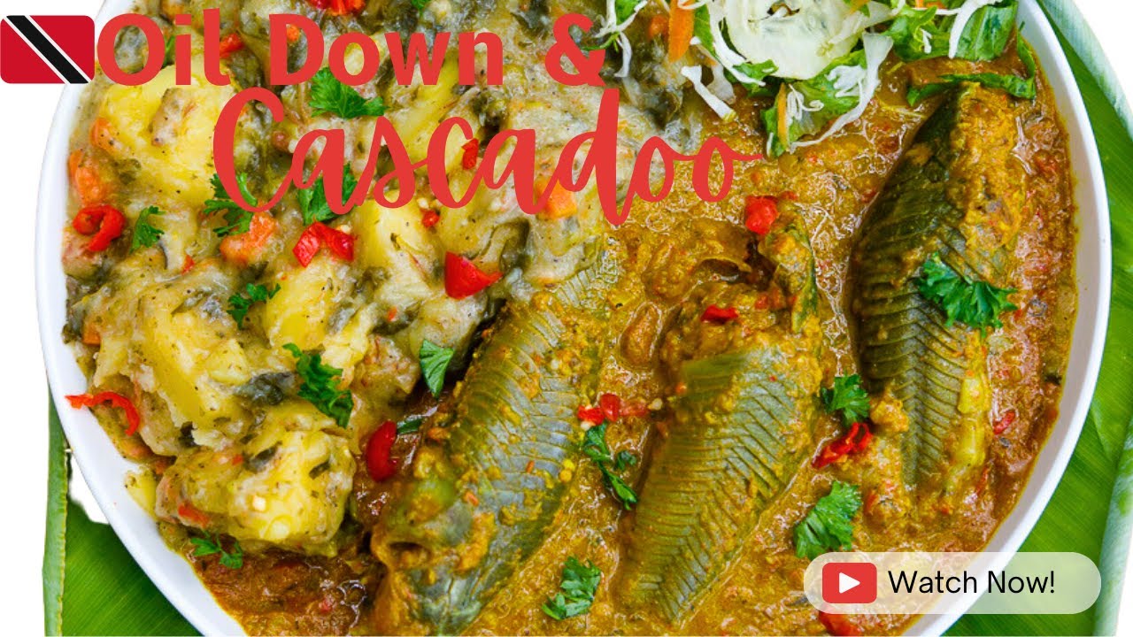 Breadfruit Oil Down and Curry Cascadoo - Cooking With Friends in ...